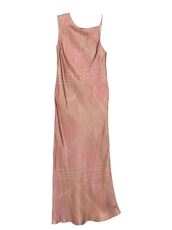 ALYSI Asymmetric Maxi Dress - Pink