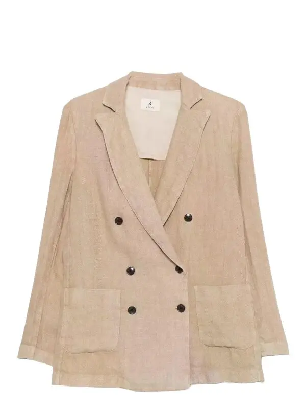 MY MYTHS Double-breasted Blazer - Neutrals