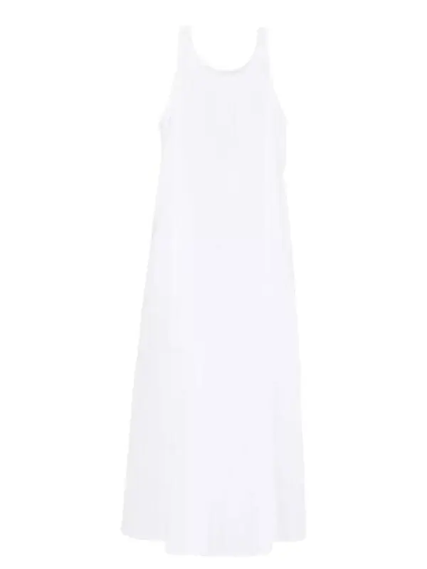 Max Mara Sleeveless A-line Midi Dress - White
