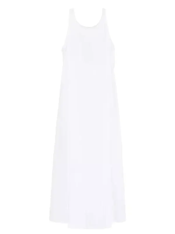 Max Mara Sleeveless A-line Midi Dress - White