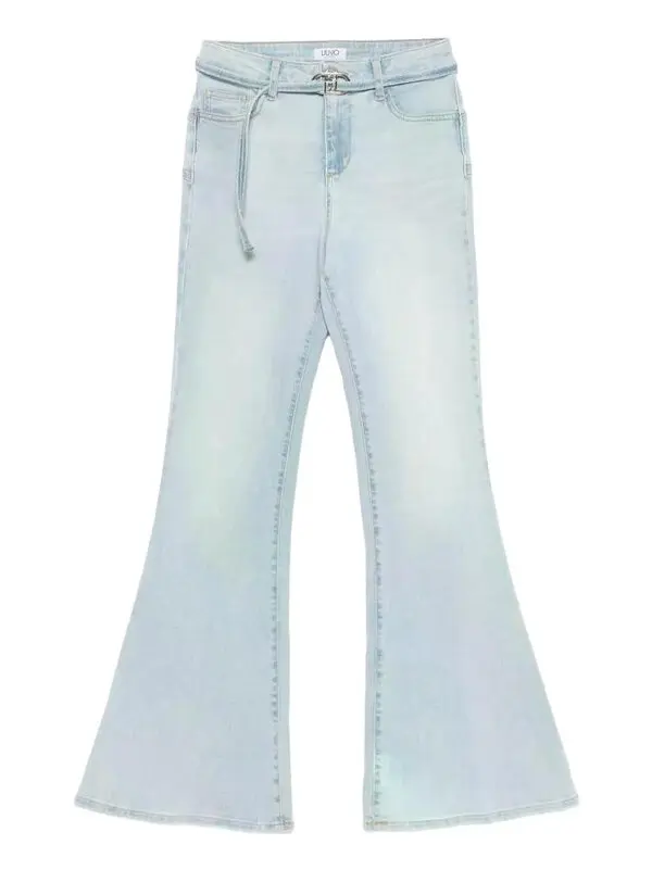 Liu Jo Flared Jeans With Belt - Blue