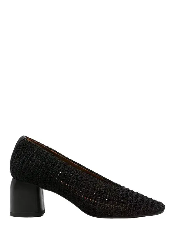 ANGEL ALARCON Ester Round-toe Pumps - Black