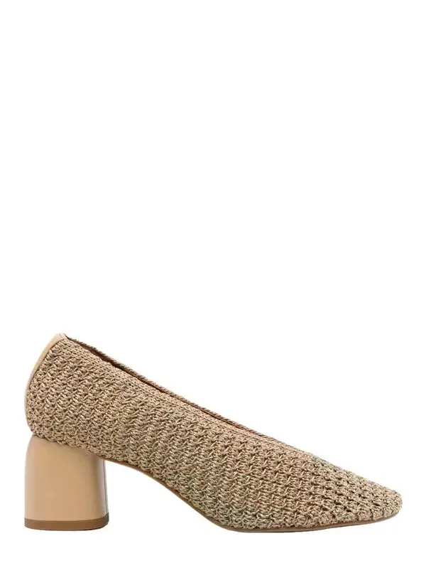 ANGEL ALARCON Ester Round-toe Pumps - Neutrals