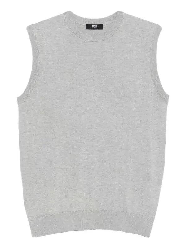 Alpha Studio Sleeveless Knitted Top - Grey