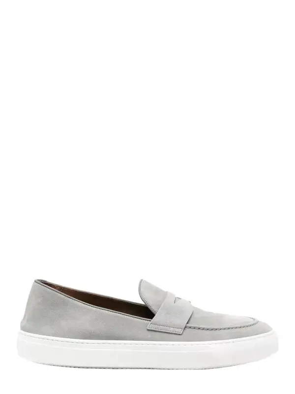 Fratelli Rossetti Suede Penny Loafers - Grey