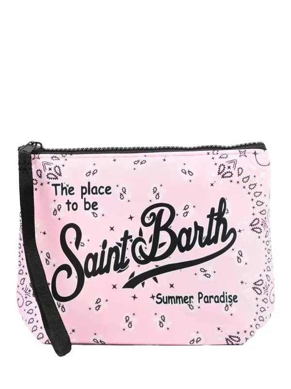 MC2 SAINT BARTH Bandana-print Pouch - Pink