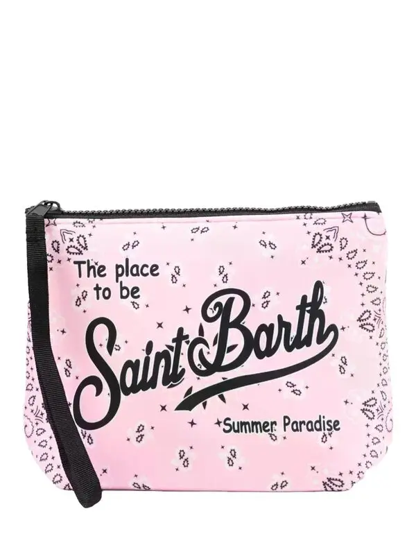 MC2 SAINT BARTH Bandana-print Pouch - Pink