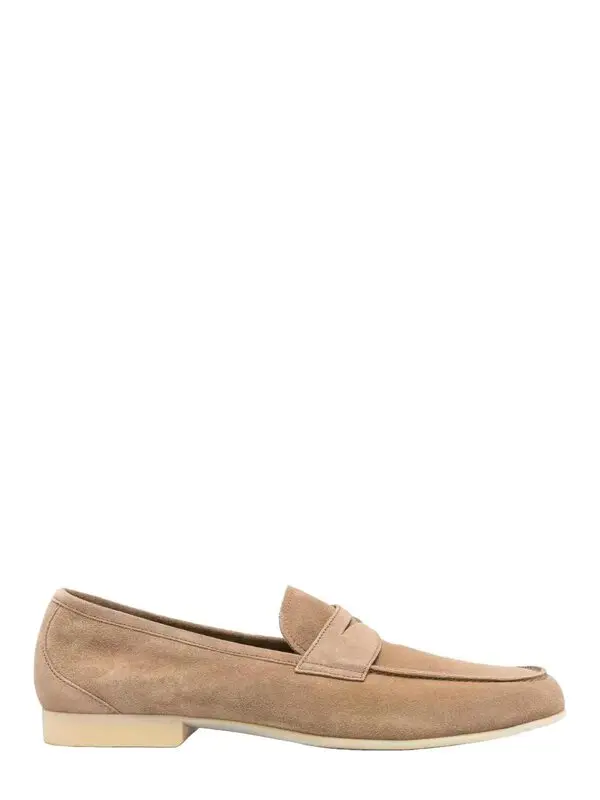 Fratelli Rossetti Suede Penny Loafers - Neutrals