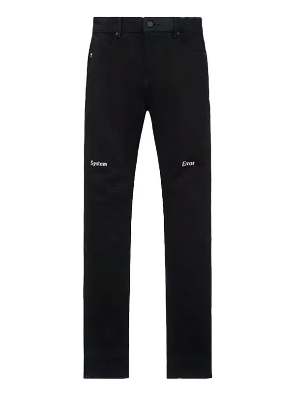 RtA Bryant Cross-print Jeans - Black