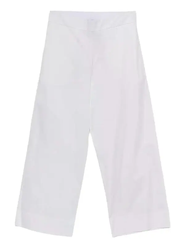Alpha Studio Flared Trousers - White