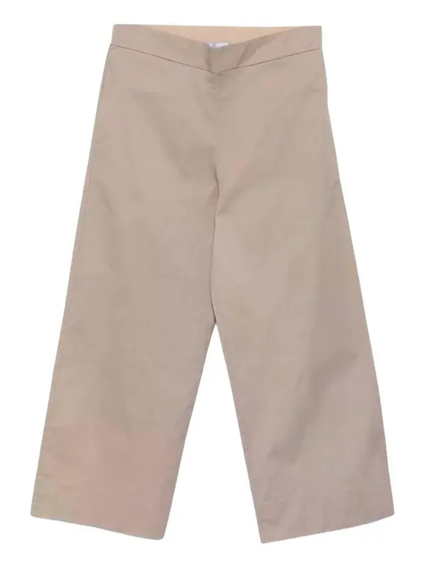 Alpha Studio Cropped Wide Leg Trousers - Neutrals