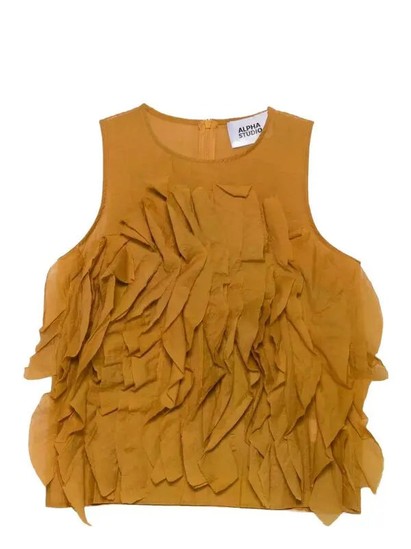 Alpha Studio Ruffled Top - Yellow