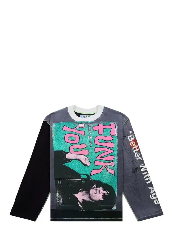 BETTER WITH AGE Rivka Reversible Long-sleeve T-shirt - Grey