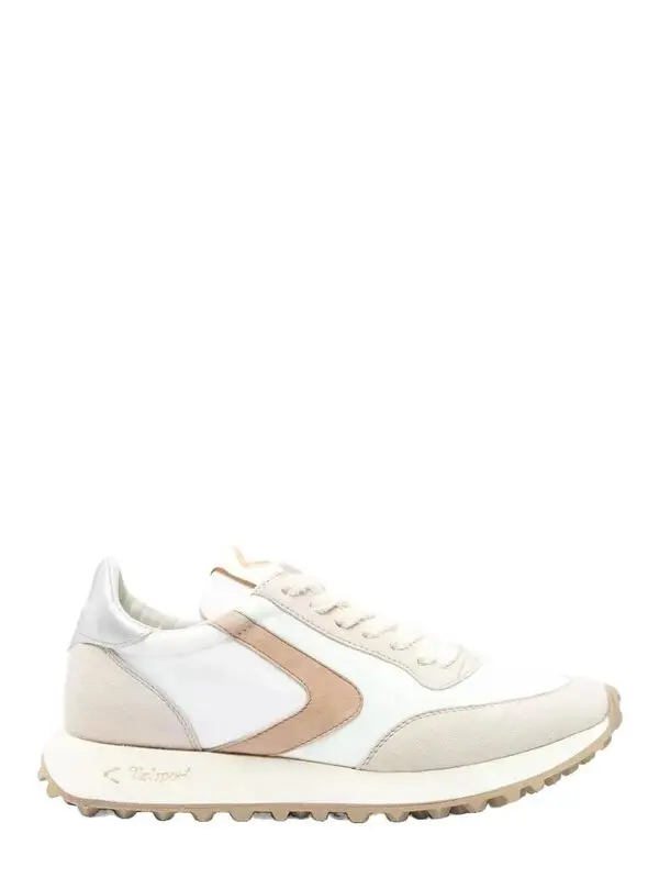 VALSPORT Suede Panel Sneakers - White