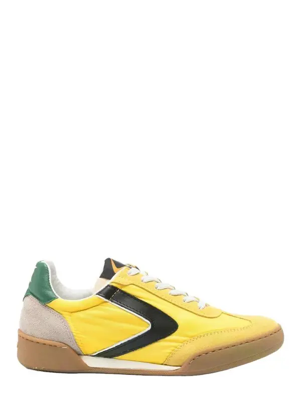 VALSPORT Suede-panel Sneakers - Yellow