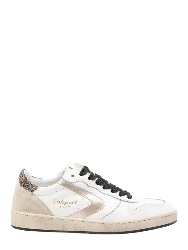 VALSPORT Leopard-print Low Top Sneakers - White
