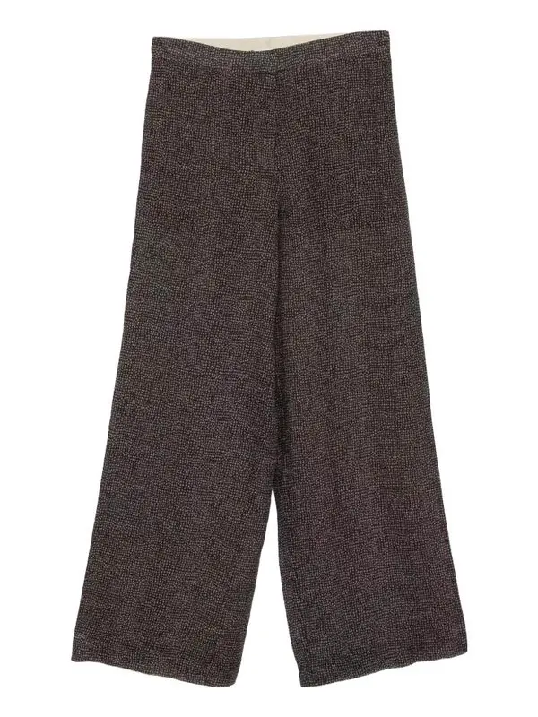 ALYSI Dotted Wide Leg Pants - Grey