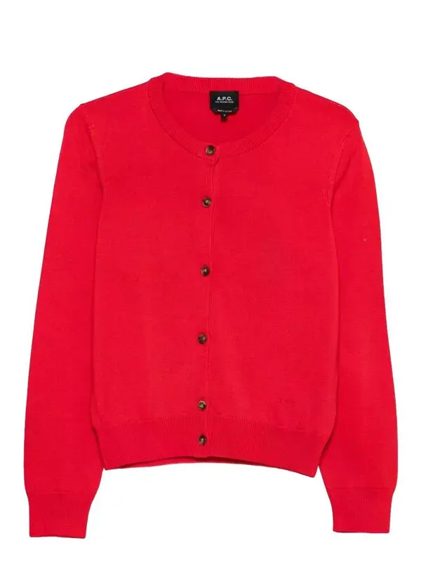 A.p.c. Buttoned Cardigan - Red