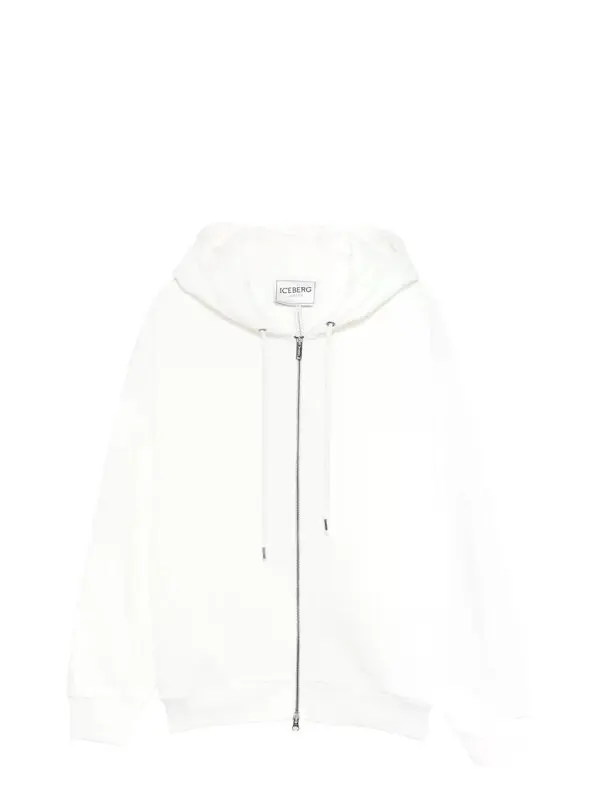Iceberg Zipped Hoodie - White