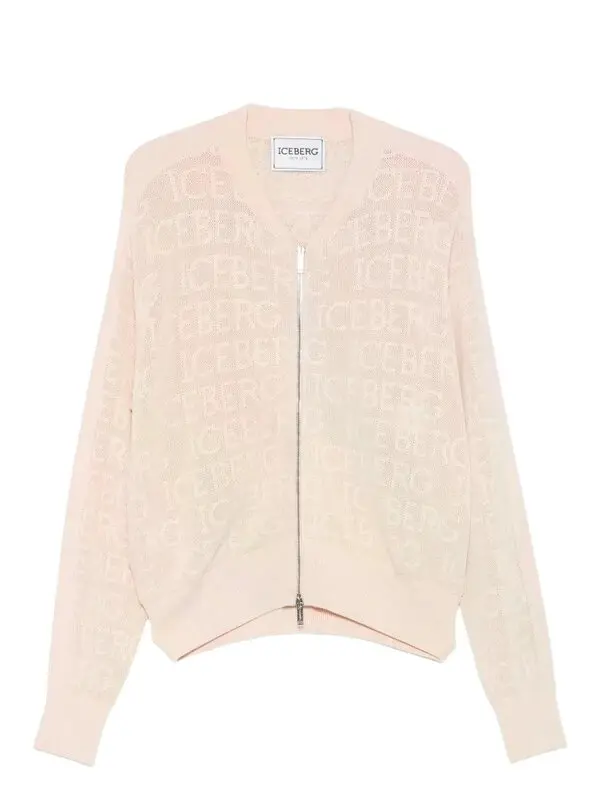 Iceberg Zip-up Bomber Jacket - Pink