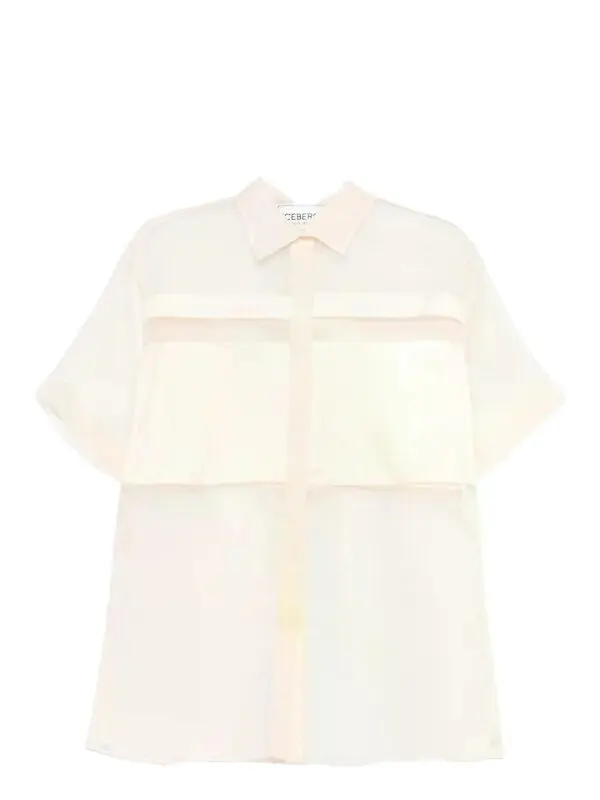 Iceberg Panelled Short-sleeve Shirt - Neutrals