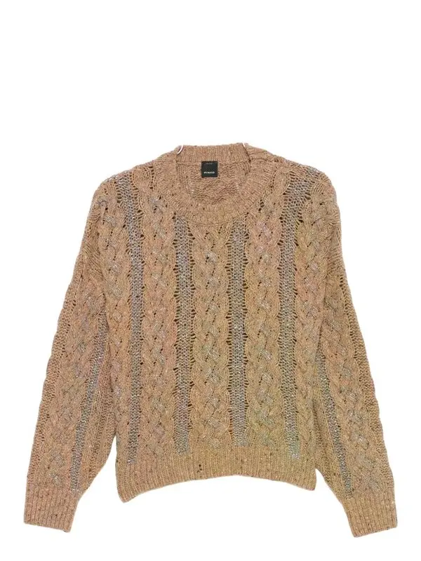 Pinko Cable-knit Sweater - Neutrals