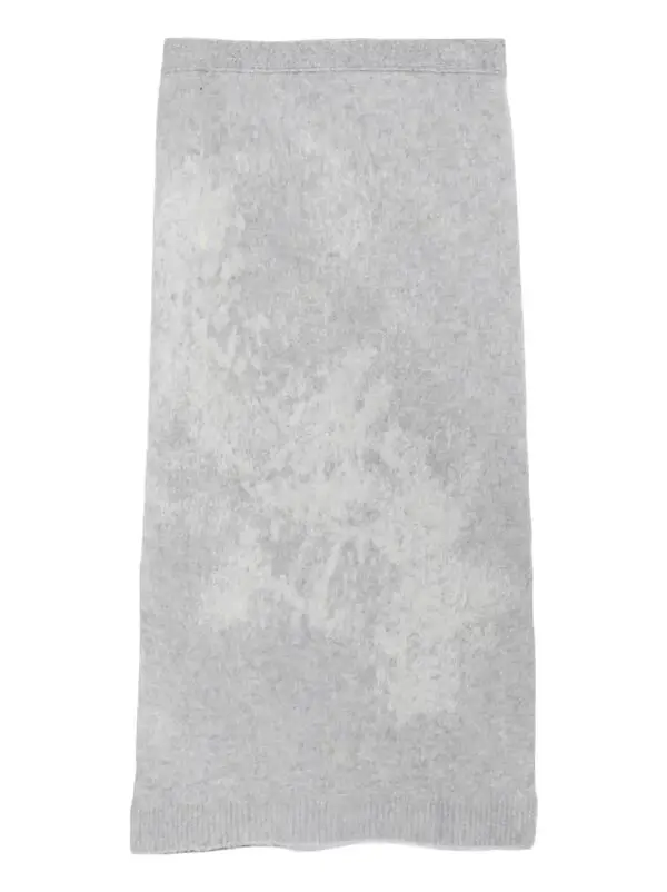 Iceberg Knitted Skirt - Grey