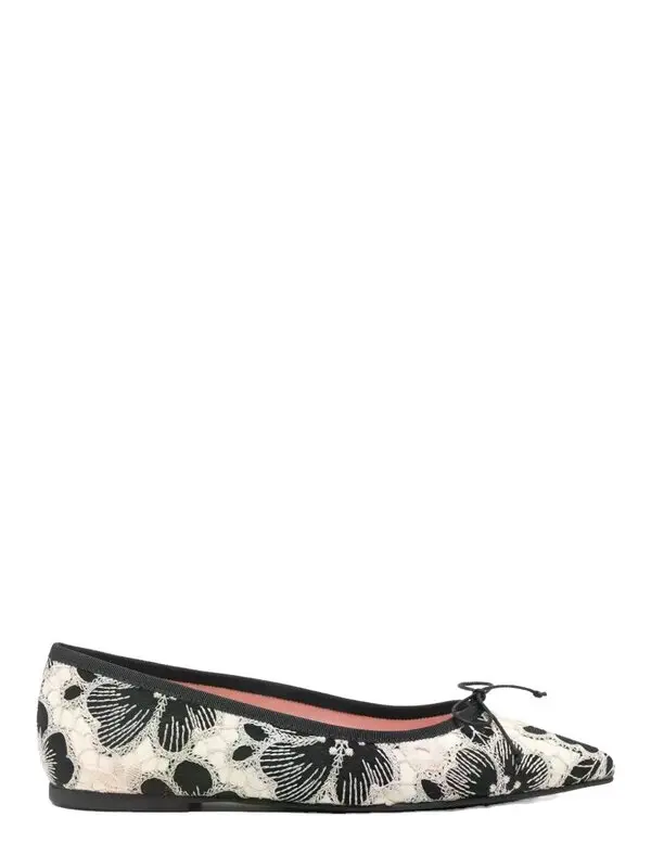 Pretty Ballerinas Floral-print Ballet Flats - Neutrals