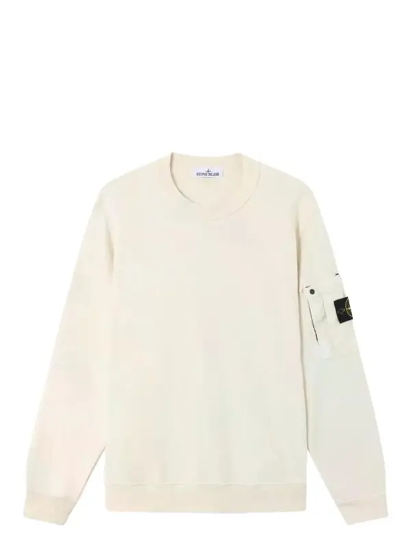 Stone Island Compass Logo-patch Sweater - Neutrals