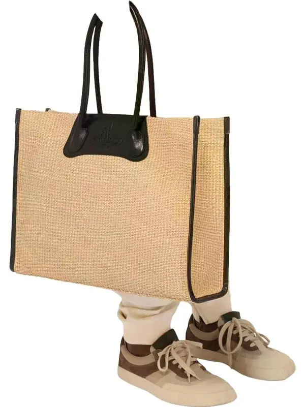 VIVIENNE WESTWOOD Troy Woven Tote - Neutrals