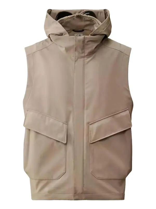 C.P. COMPANY Hooded Pocket Waistcoat - Neutrals