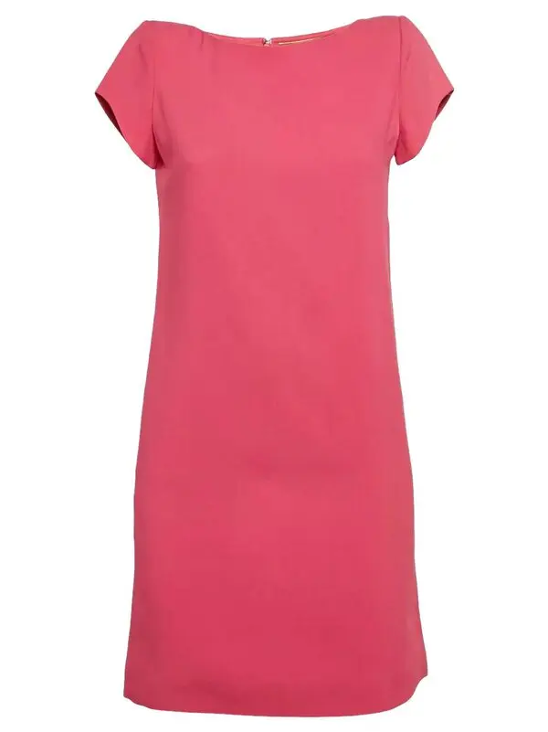 Saint Laurent Short Sleeve Midi Dress - Pink