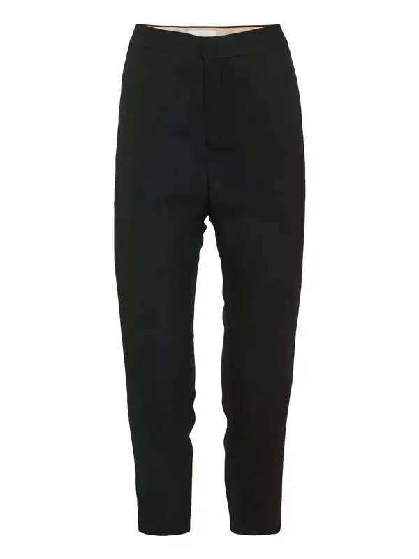 Chloé Silk Tailored Trousers - Black