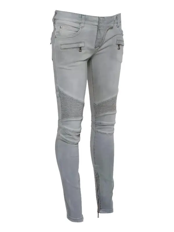Balmain Panelled-design Jeans - Grey