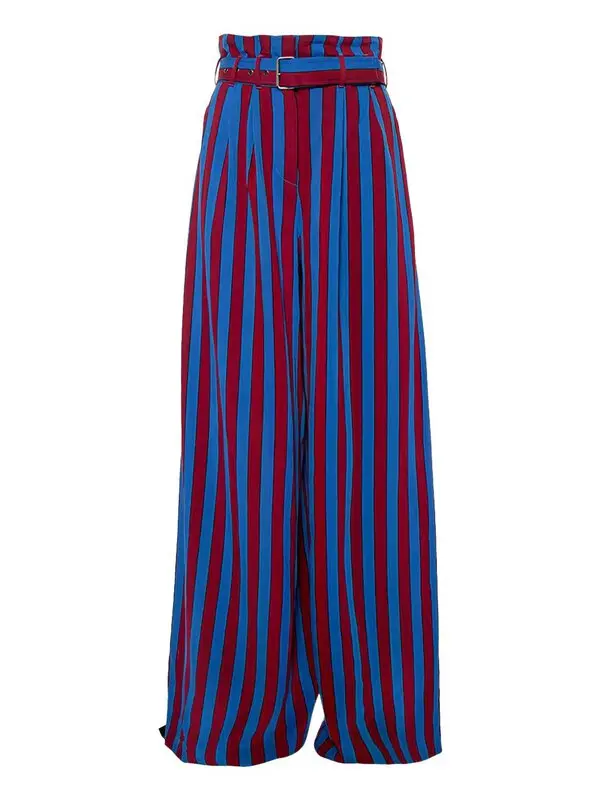 MAISON MARGIELA 2023 Striped Trousers - Red