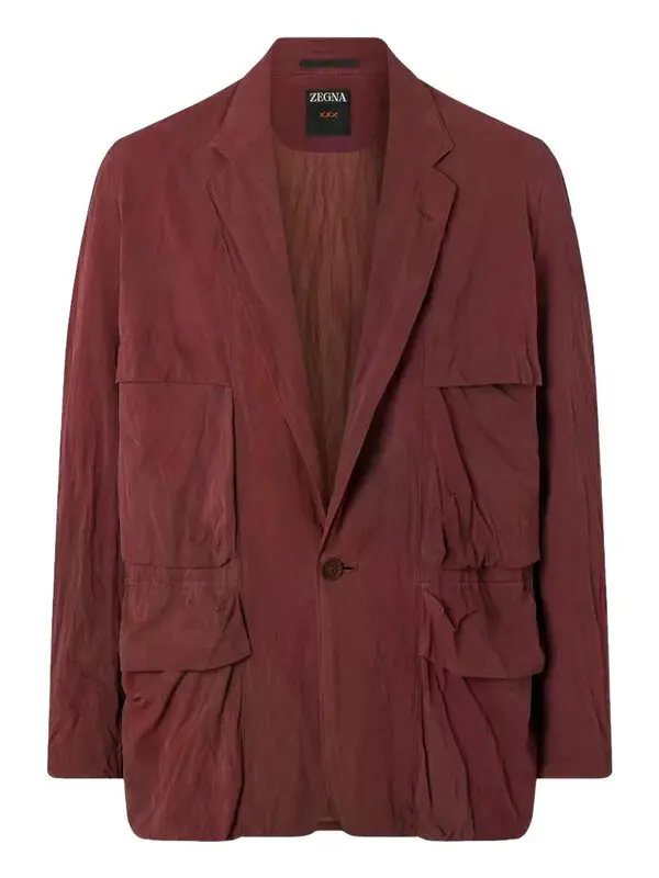 Zegna Flap-pocket Cotton Jacket - Red
