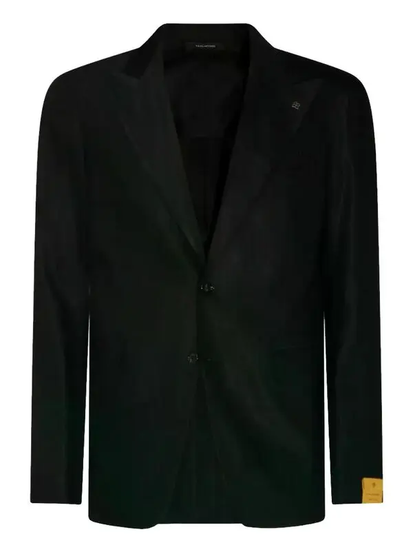 Tagliatore Button Blazer With Pin Detail - Black