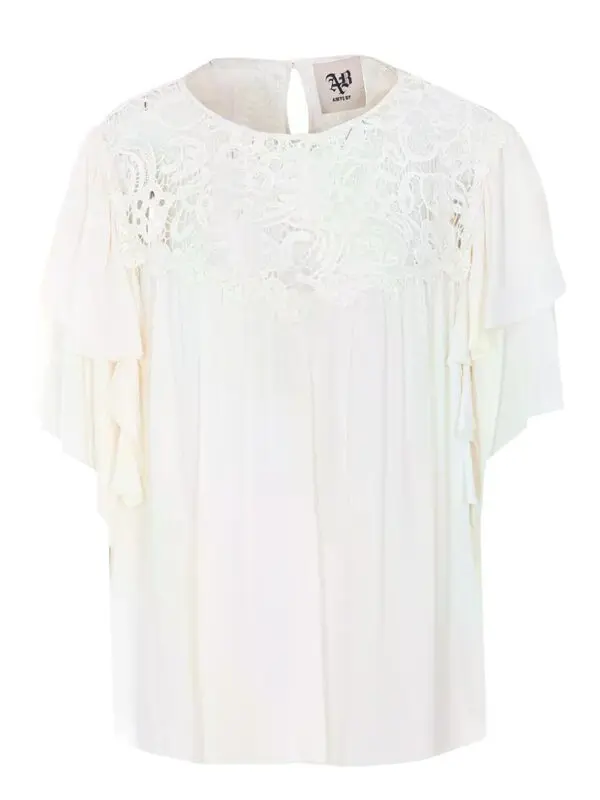 ANIYE BY Jela Ruffled Blouse - White