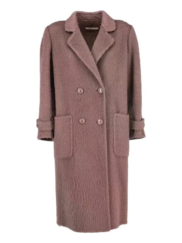 Agnona Double-breasted Patch-pocket Coat - Pink