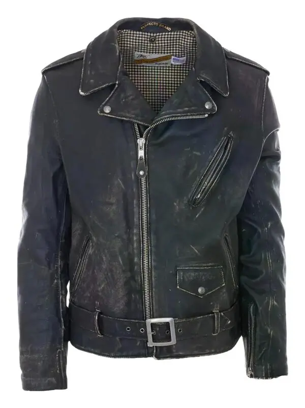 SCHOTT Perfecto Belted Motorcycle Jacket - Black