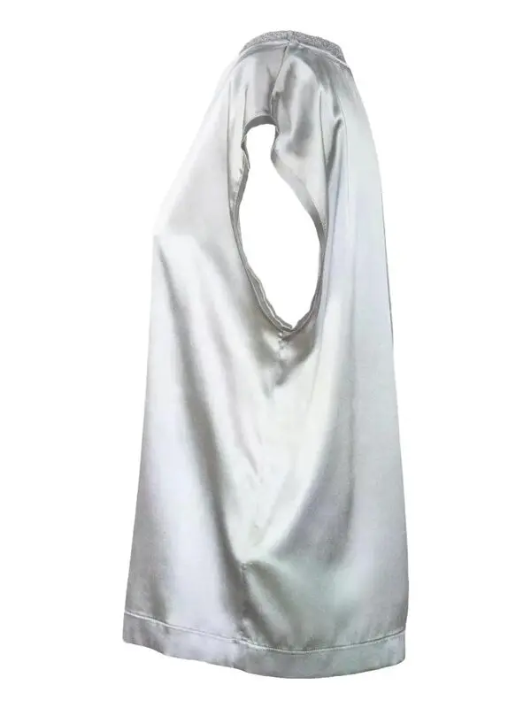 PUROTATTO Sleeveless Blouse - Grey