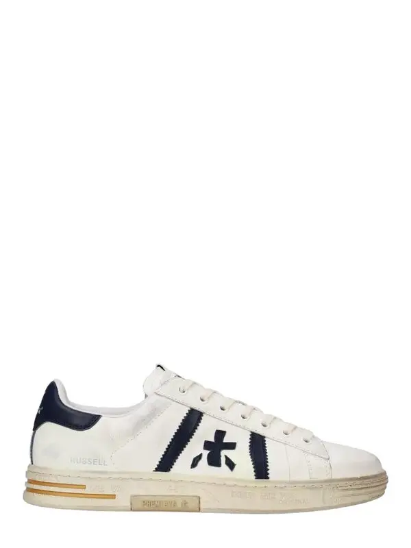 Premiata Russell Logo-patch Sneakers - White