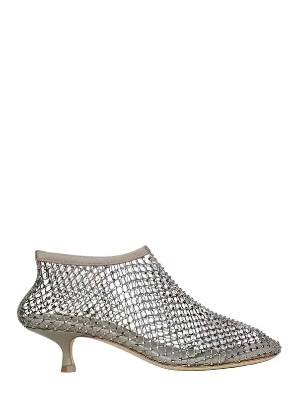 Christopher Esber Minette Crystal-embellished Mesh Pumps - Neutrals