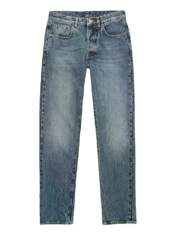 FORTELA Five-pocket Stone-wash Jeans - Blue