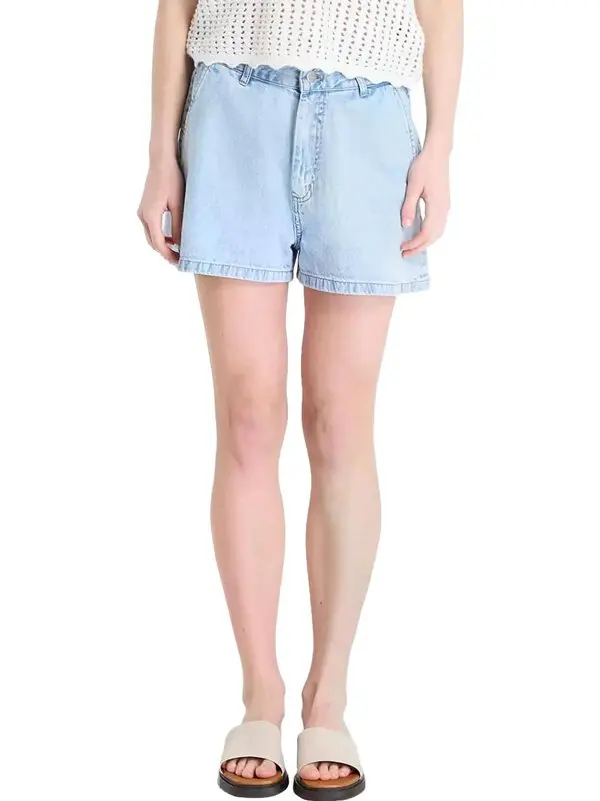 Carhartt Work In Progress Light-wash Denim Shorts - Blue