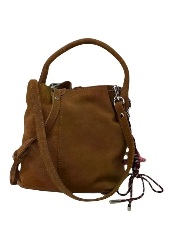 D.a.t.e. Paniere Suede Shoulder Bag - Brown