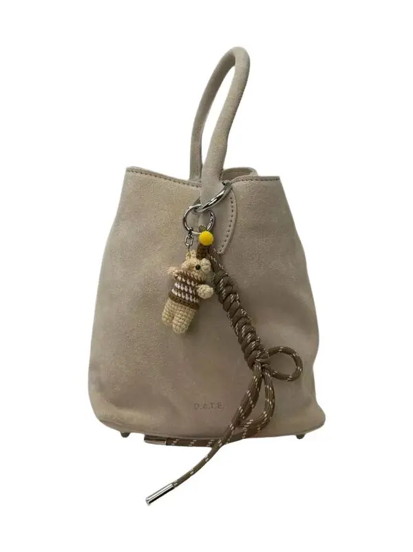 D.a.t.e. Paniere Suede Shoulder Bag - Neutrals