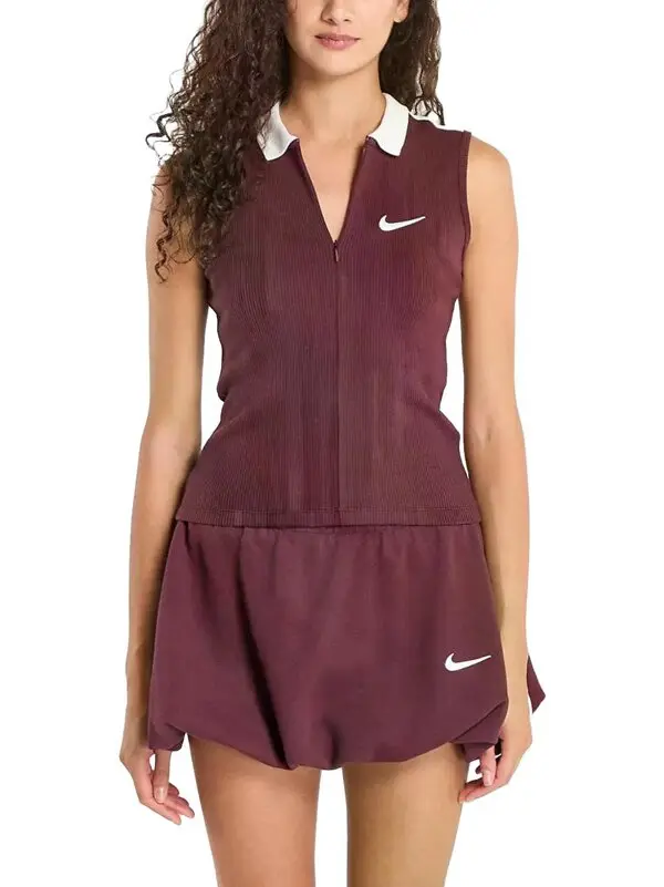 Nike Ribbed Sleeveless Top - Brown