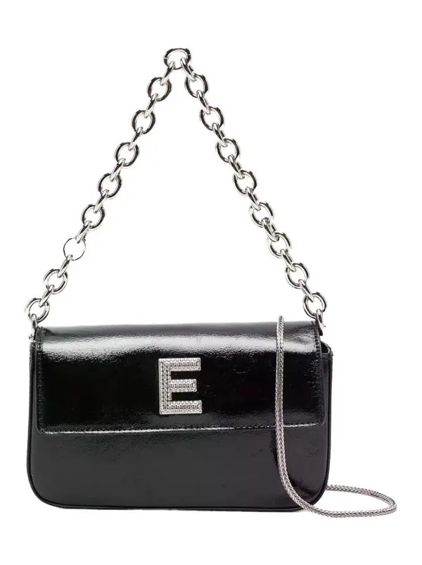 ERMANNO FIRENZE Agnes Flap Crossbody Bag - Black