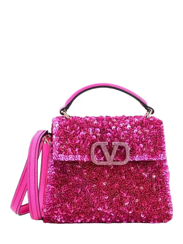 Valentino Garavani V Sling Top Handle Mini Satchel - Pink